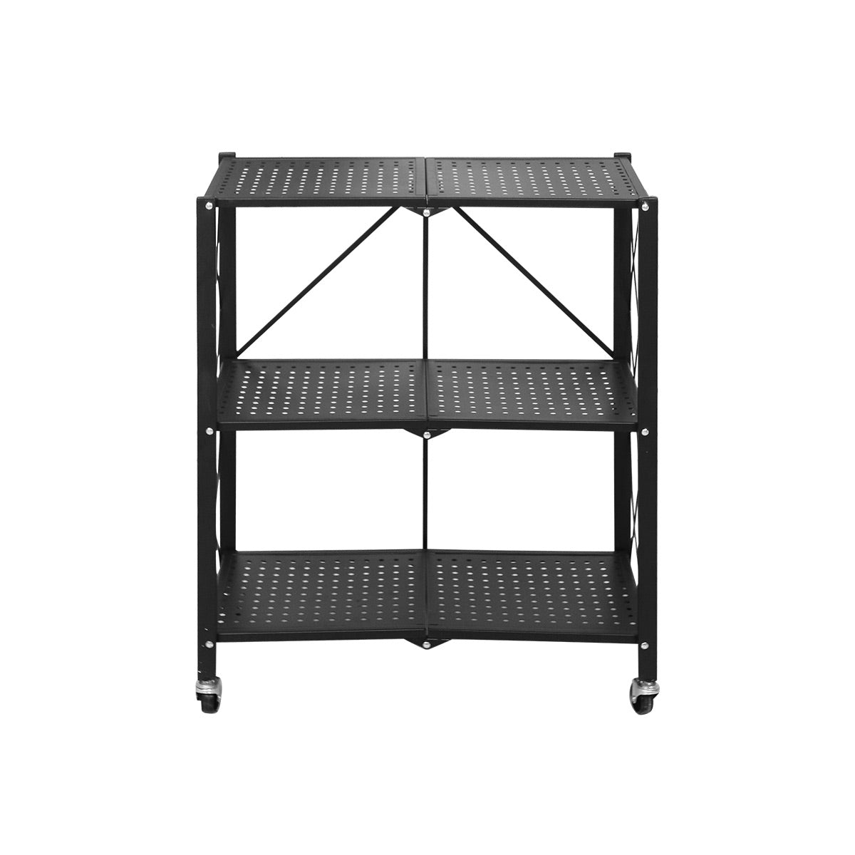 Collapsible 3-Layer Storage Rack – IUIGA