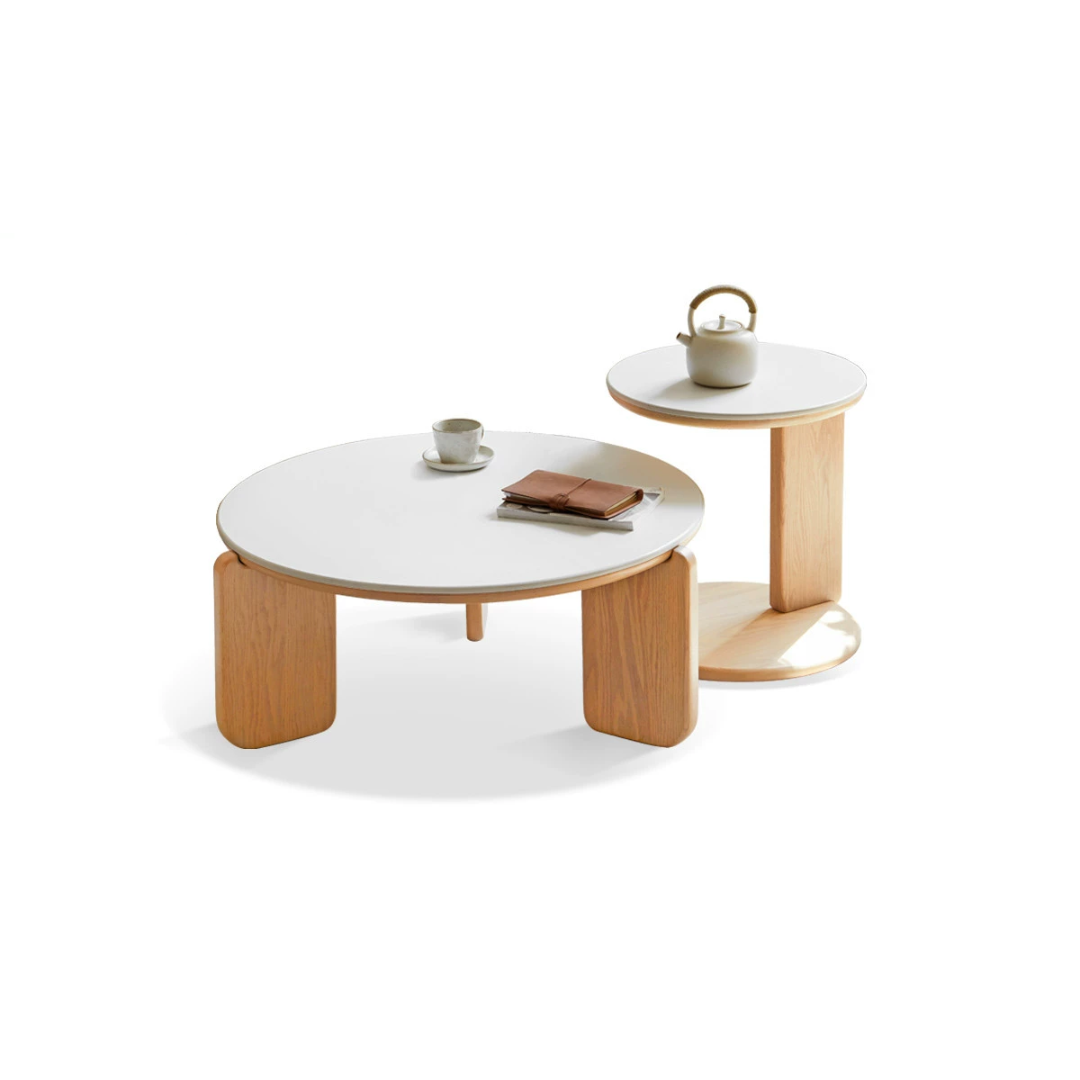 IUIGA Nordic Solid Wood Coffee Table | Oak Living Room Side Table | Ro