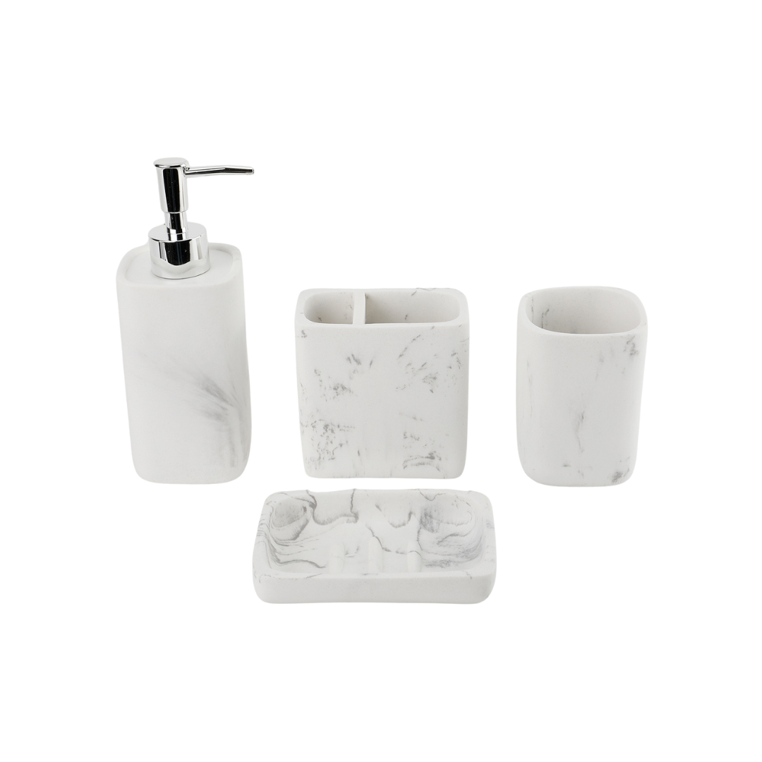 Marble 4 Pc Bathroom Set – IUIGA