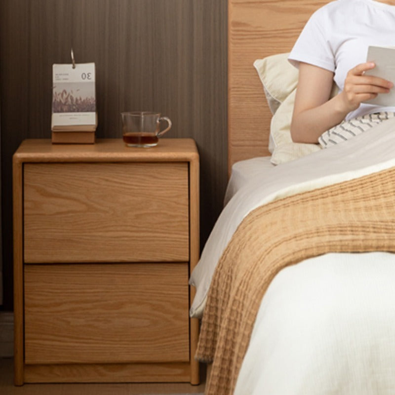 Asher Solid Wood Bedside Table – IUIGA